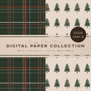 Seamless Christmas Pattern – Christmas Digital Paper – Holiday ...
