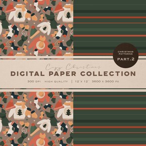 Seamless Christmas Pattern – Christmas Digital Paper – Holiday ...