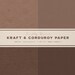 Kraft Digital Paper – Corduroy Seamless Digital Textures – Neutrals ...
