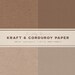 Kraft Digital Paper – Corduroy Seamless Digital Textures – Neutrals ...