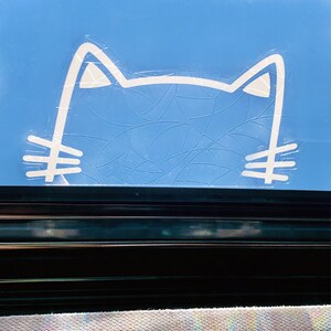 Cat Suncatcher Window Cling, Rainbow Prism Decal - Etsy
