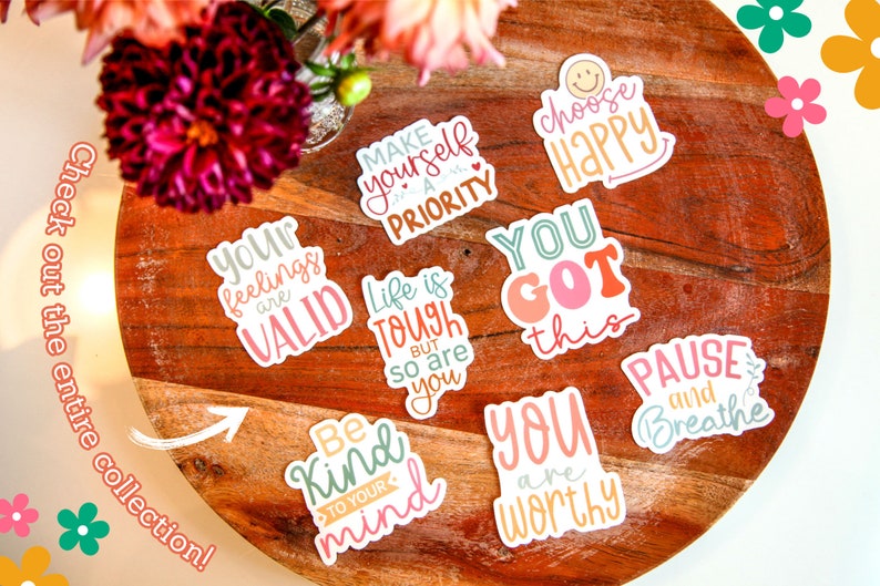 Make Yourself a Priority, Matte Sticker, Motivational Sticker, Mental ...