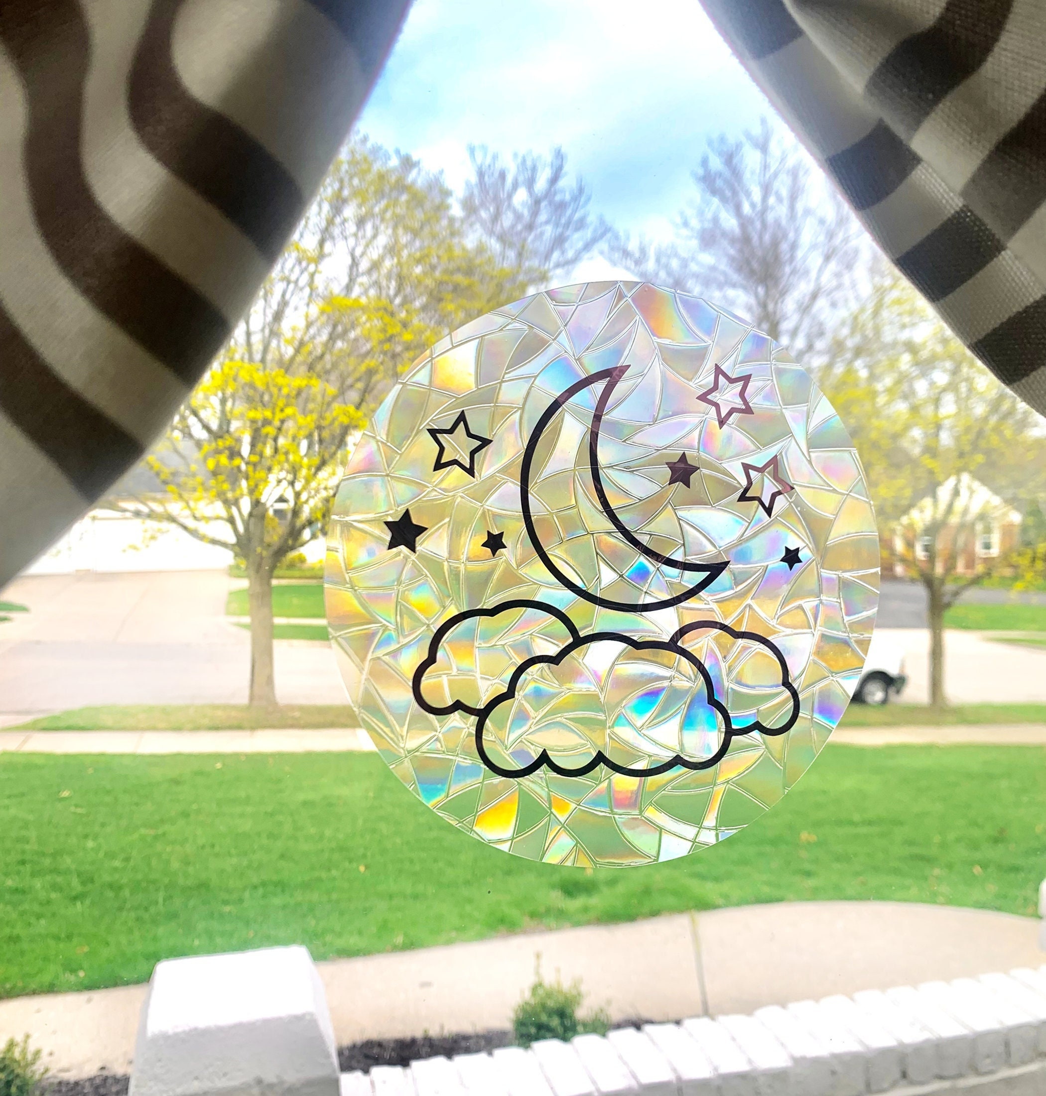Stars And Moon Night Sky Suncatcher Www arthomson Stars And Moon Night Sky Suncatcher Www arthomson