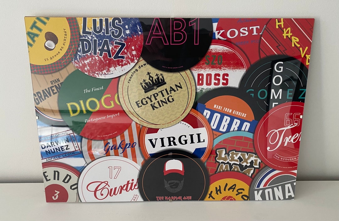 Liverpool FC 'drinks Mats' Print - Etsy