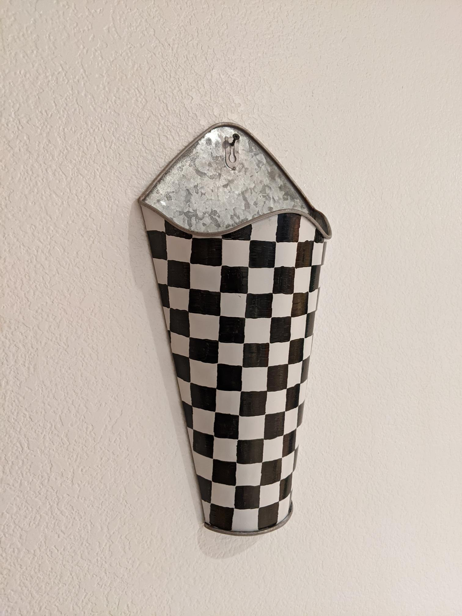 Checker Pattern Wall Planter - Etsy