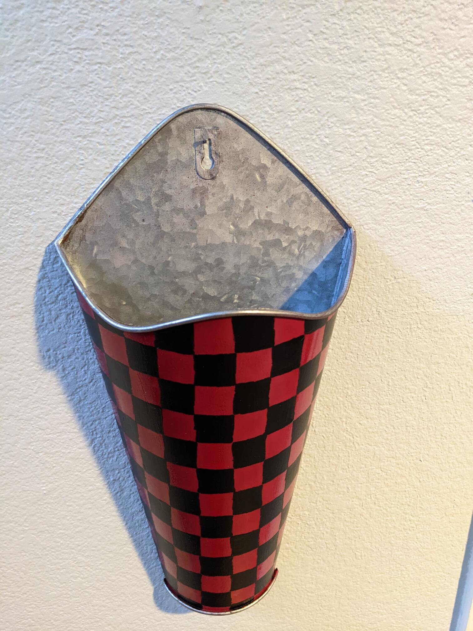Checker Pattern Wall Planter - Etsy