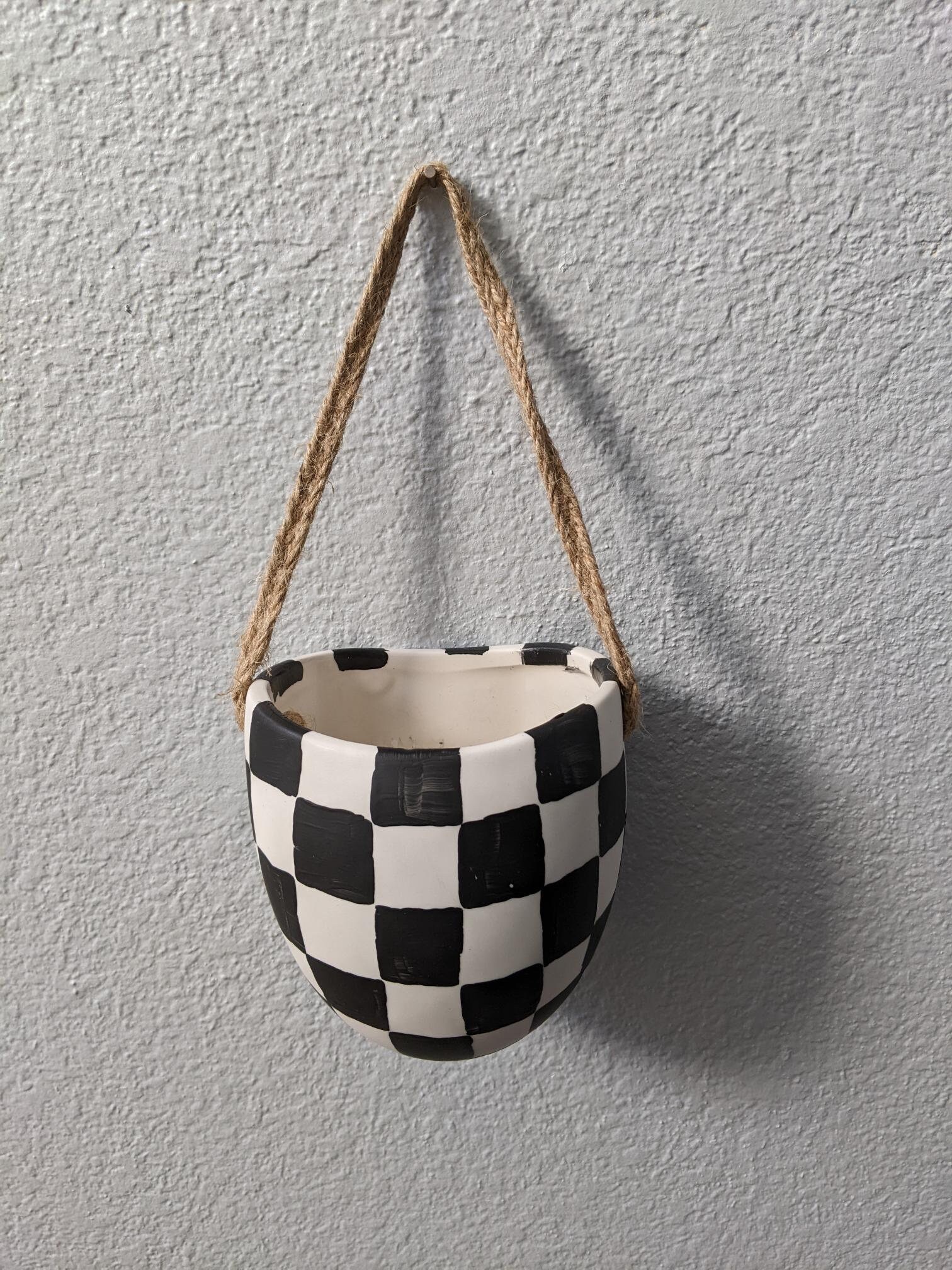 Checker Pattern Wall Planter - Etsy