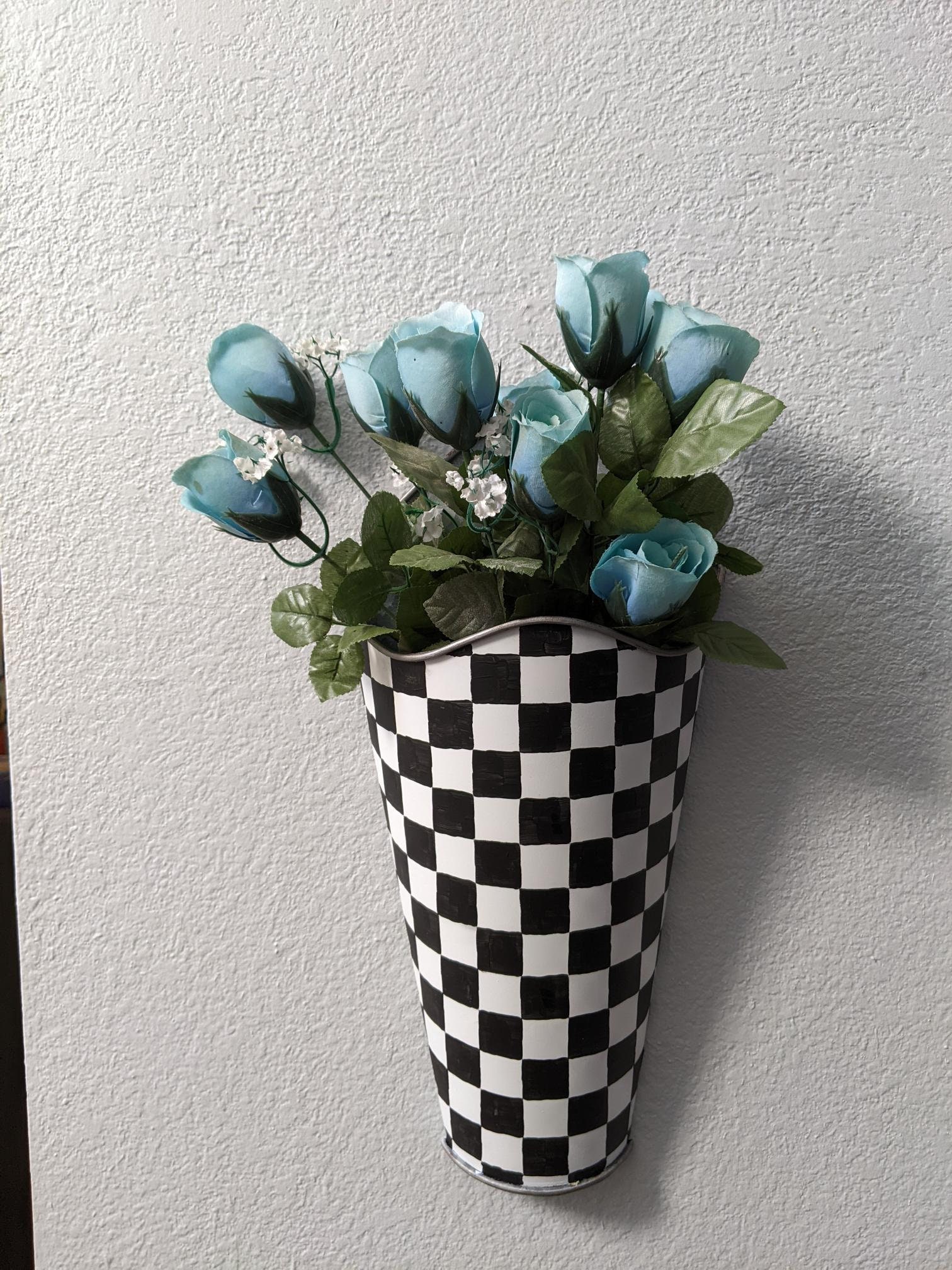 Checker Pattern Wall Planter - Etsy