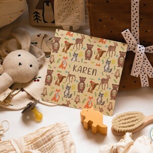 Woodland Animals Digital Paper. Forest Scrapbook Paper. Seamless ...