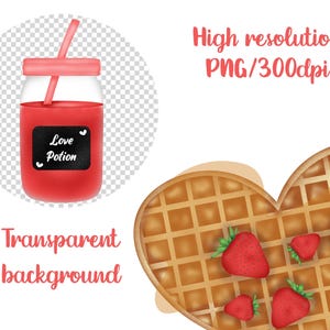 Valentine's Day Digital Clipart. Love Clipart. Red and Pink Hearts ...