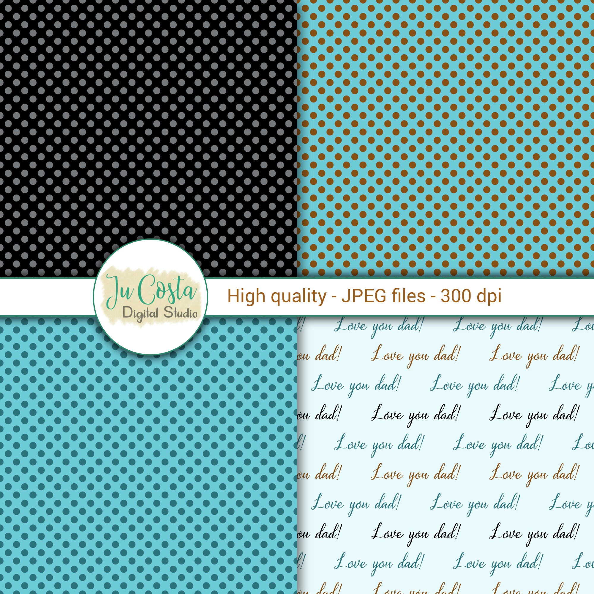 Fathers Day Digital Paper. Man Digital Paper. Scrapbooking Paper ...