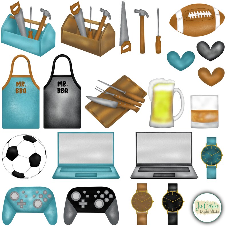 Father's Day Clipart. Dad Clipart. Fathers Day Digital Download. PNG ...