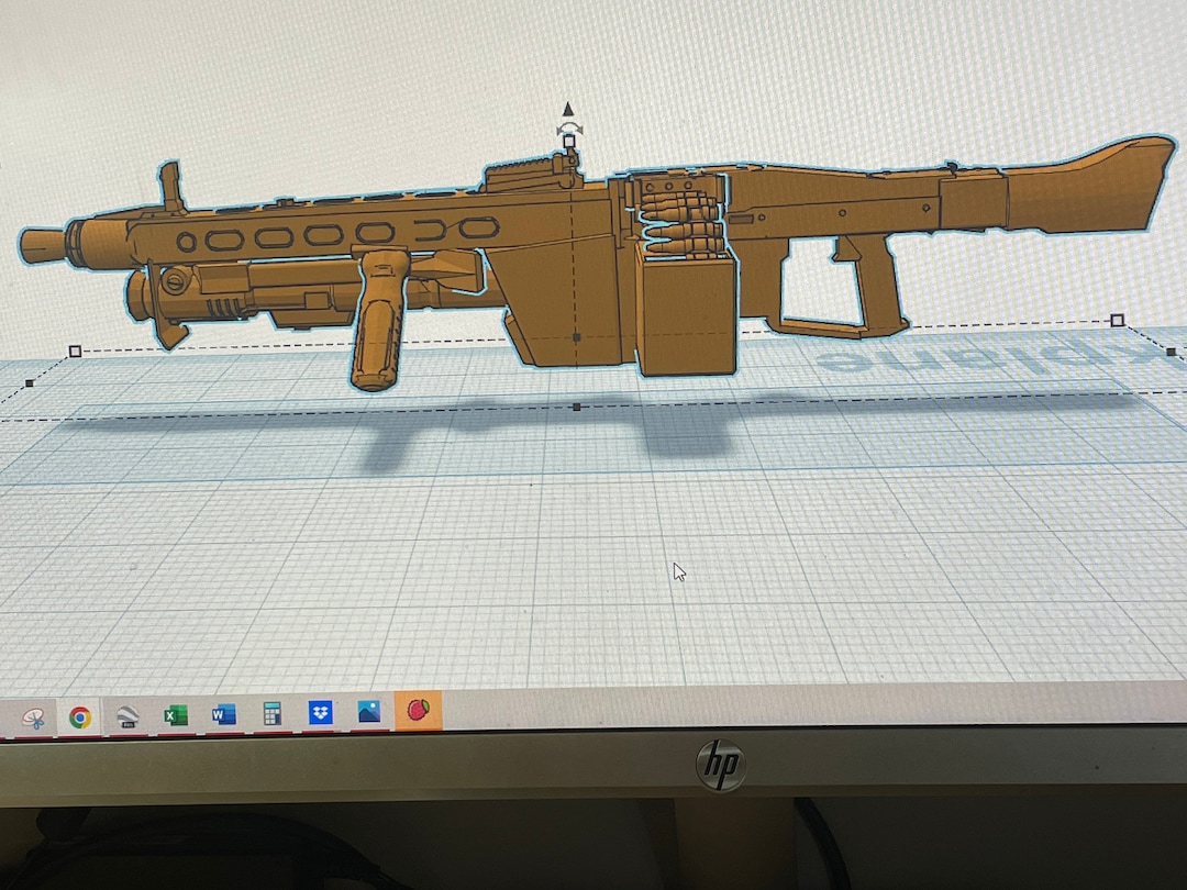 3D Printed MG42 - Under Barrel Rocket Launcher Version - for 1/144 ...