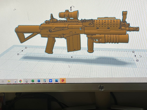 Custom Designed Assault Rifle Under Barrel Grenade Launcher | Etsy