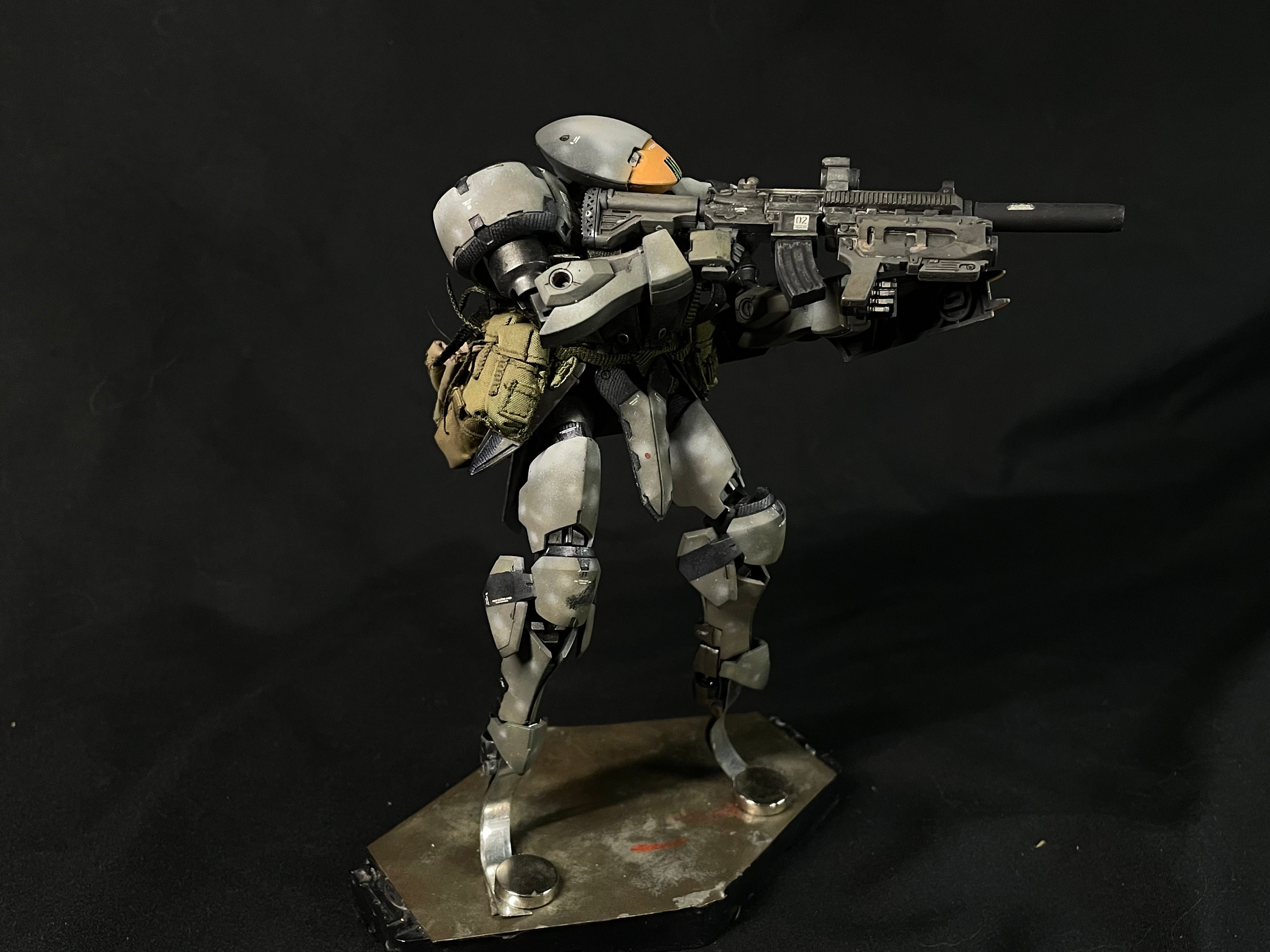 Gundam Custom Kitbashed Mech Darpa Project Jager Etsy