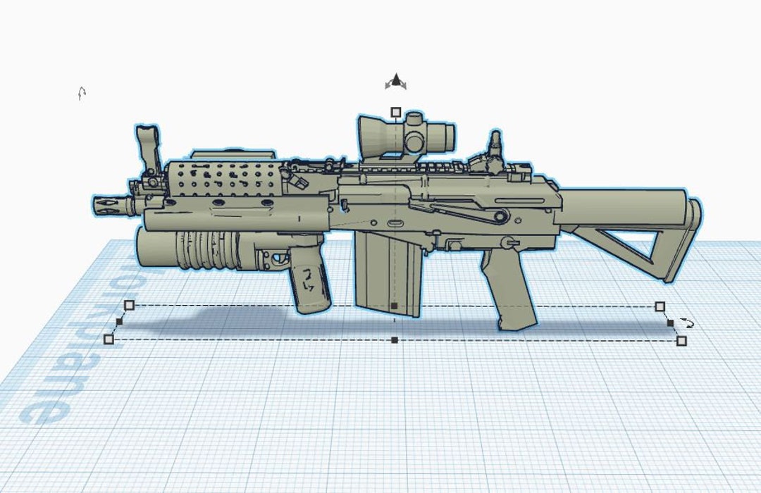 Custom Designed Assault Rifle Para Under Barrel Grenade Launcher for 1/ ...