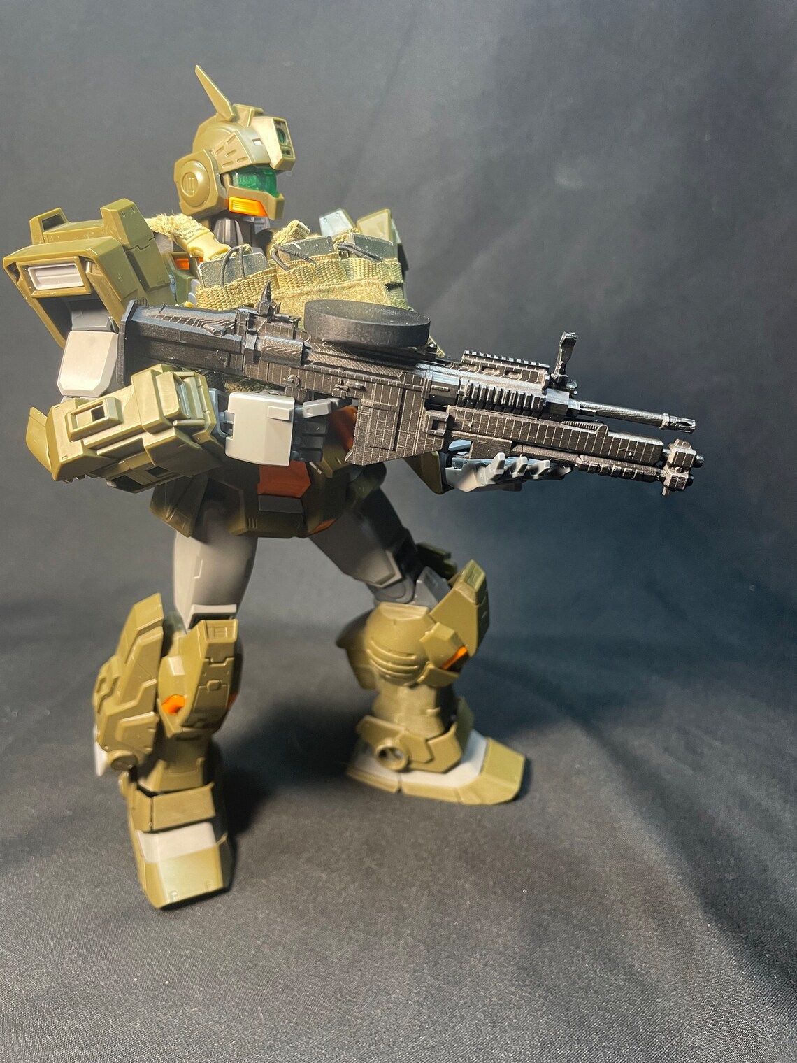 Custom Redesigned Zaku F2 Rifle- Under Barrel Shotgun - for 1/100 Scale ...