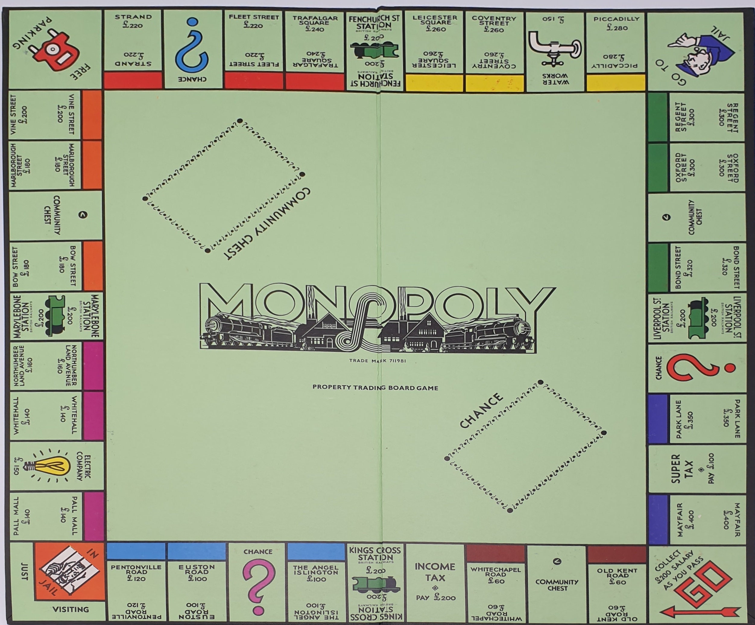 Vintage Monopoly Board Game. Circa 1940s-50s. - Etsy Australia
