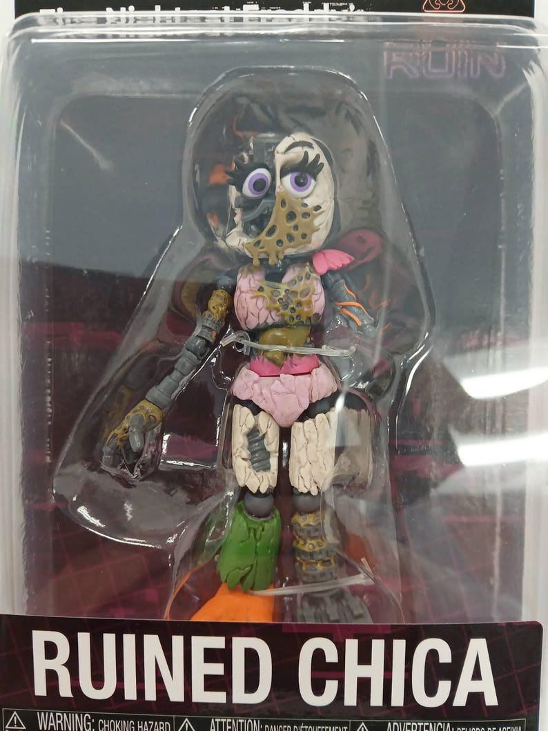 Rare Nights at Freddy Ruin, Ruined Chica Action Figure, Horror Toy, NIB ...