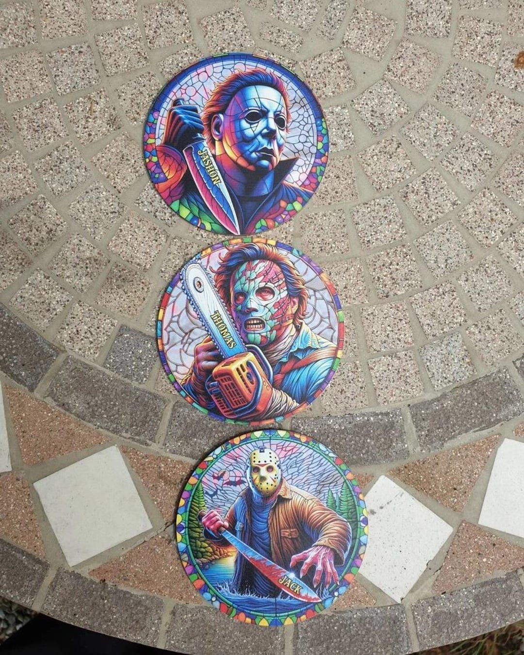 Unique Slasher Horror Character Drink Coaster, Gift Idea, Man Cave ...