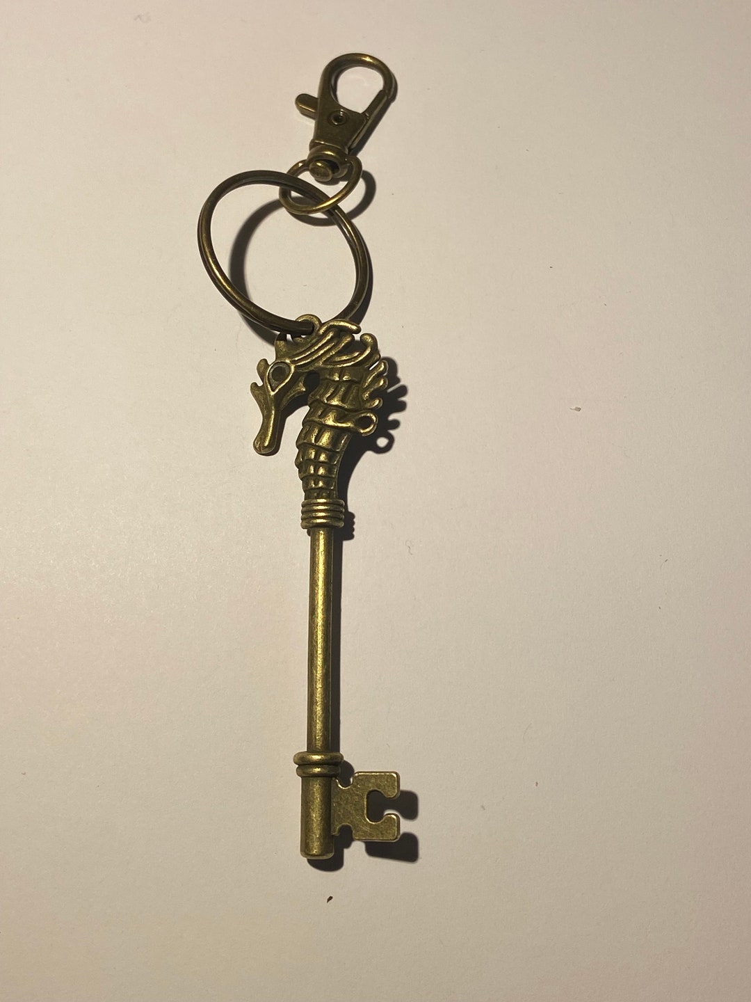 Vintage Looking Skeleton Key Keychain - Etsy