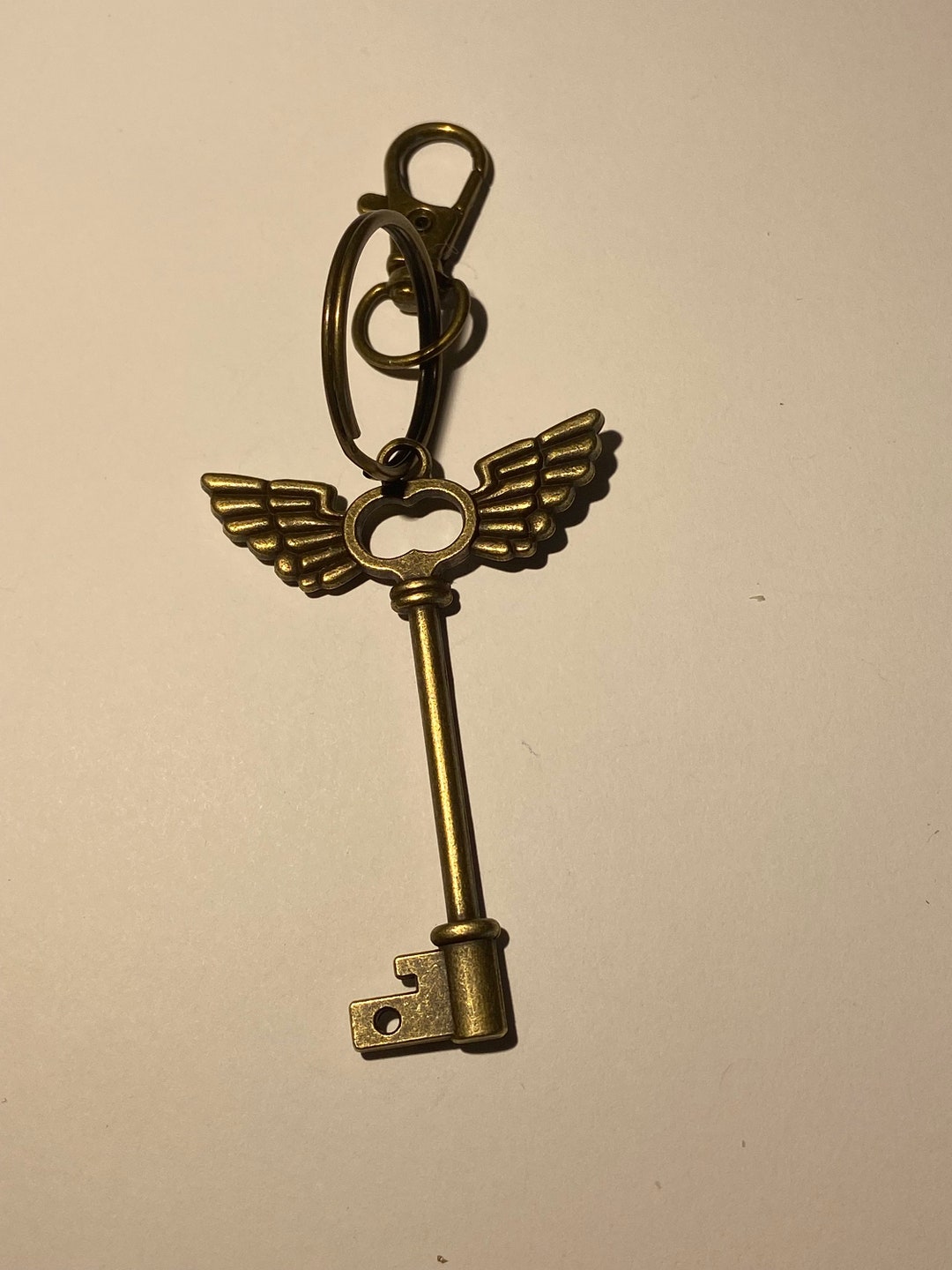 Vintage Looking Skeleton Key Keychain - Etsy