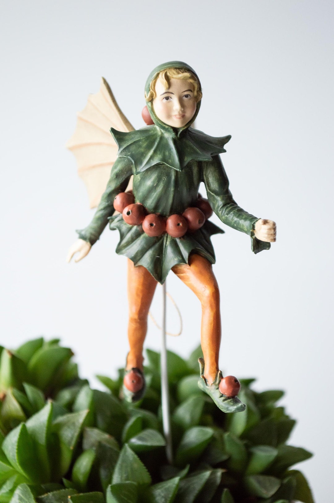 Holly Fairy Figurine, Series V1, Cicely Mary Barker - Etsy