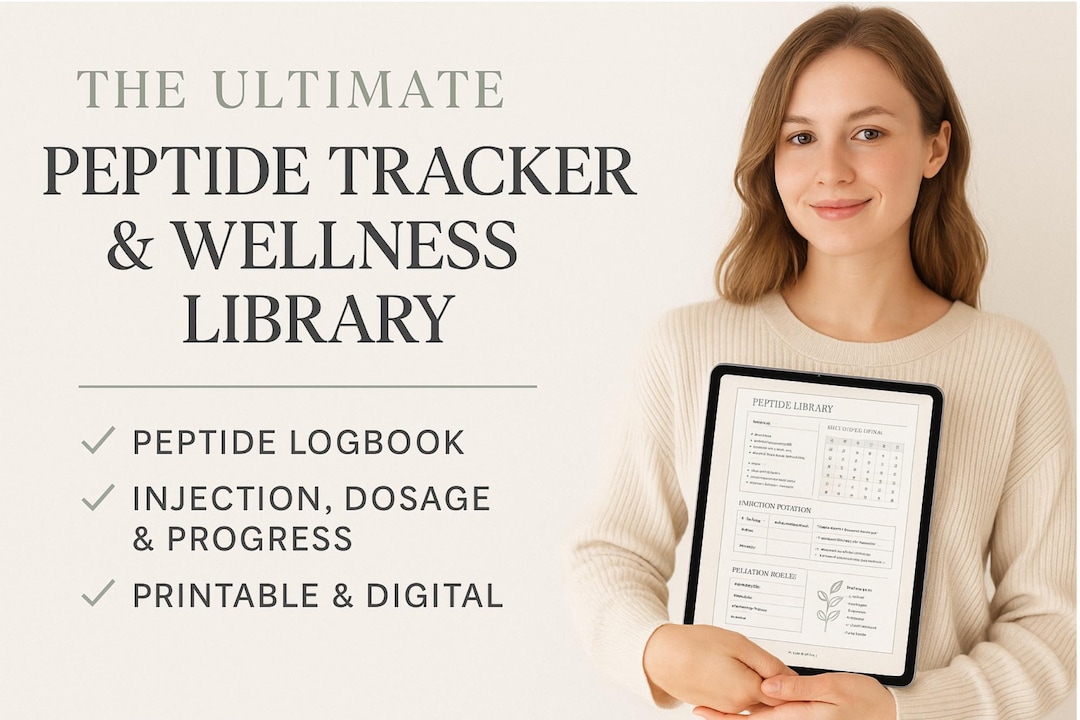 Ultimate Peptide Tracker & Wellness Library, GLP-1 + Peptide Logbook ...