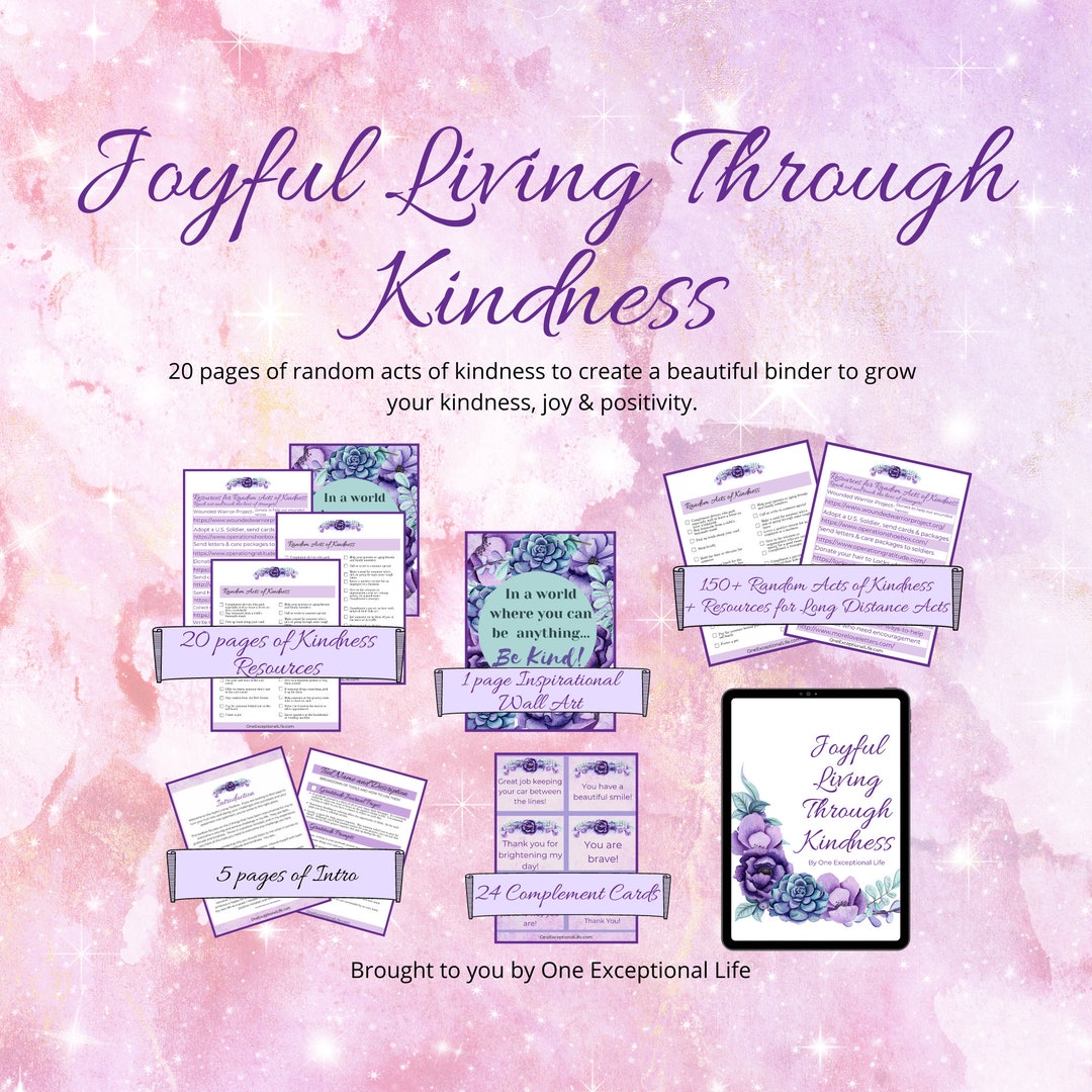 Kindness Ideas | Faith Bundle | Kindness Printable | Kindness Cards ...