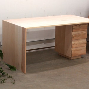 Waterfall Edge Hard Maple Desk - Etsy