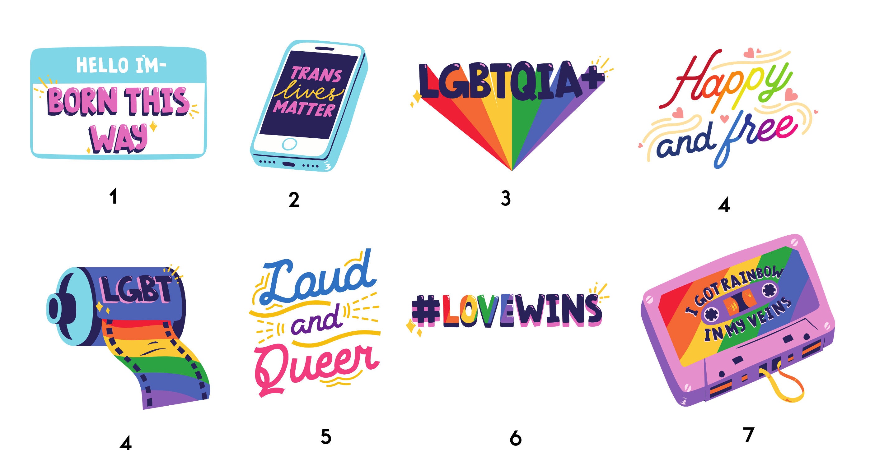 PRIDE Sticker Pride Month Sticker LGBTQ Sticker Gay Pride | Etsy