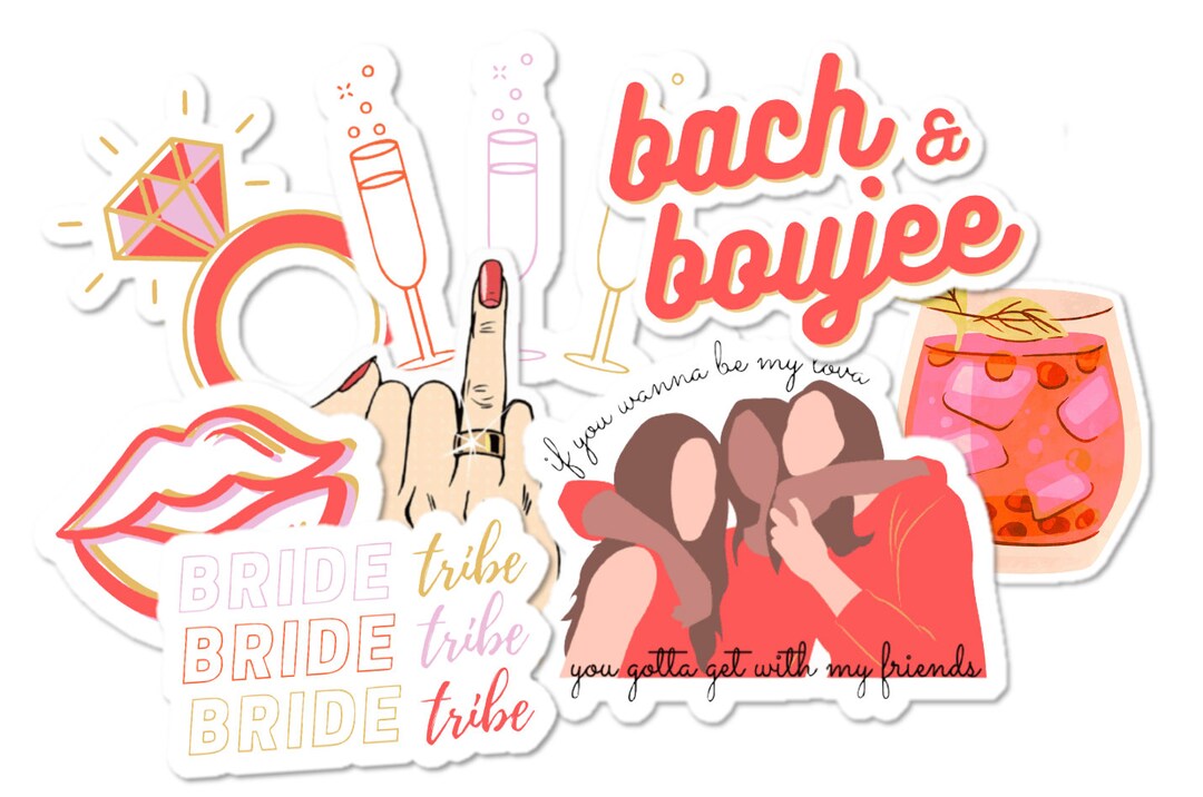 Bachelorette Party Stickers, Bachelorette Sticker, Bachelorette Gifts ...