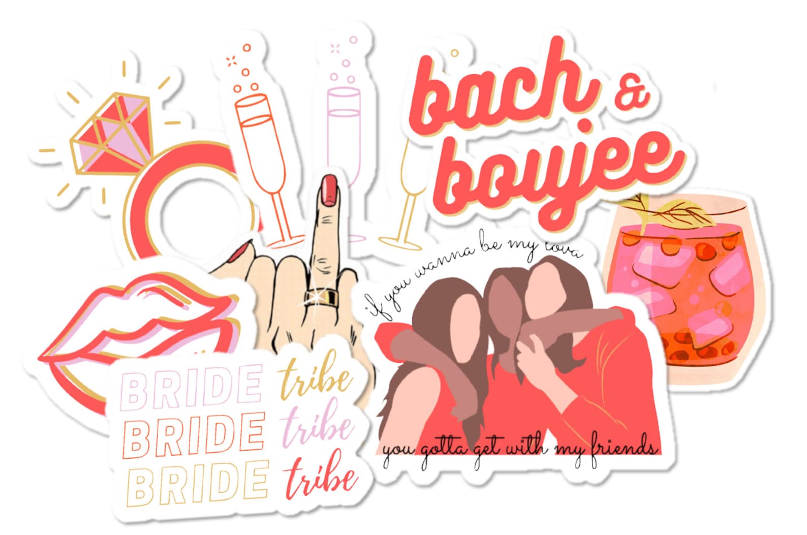 Bachelorette Party Stickers Bachelorette Sticker | Etsy