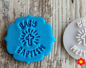 Baptism Fondant Stamp - Etsy