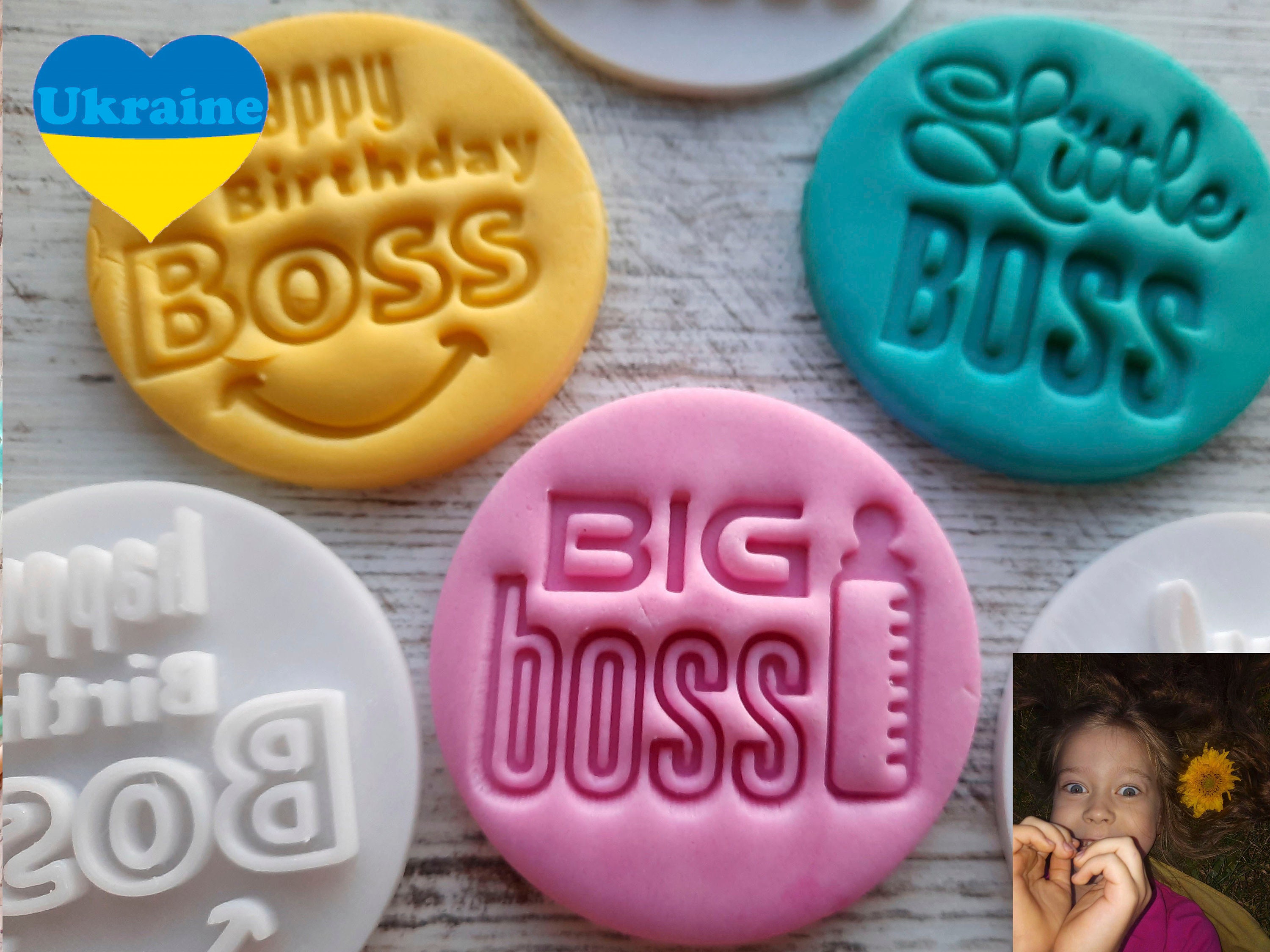 Baby Boss Cookie Stamp Embosser Set Little Boss Fondant Stamp - Etsy