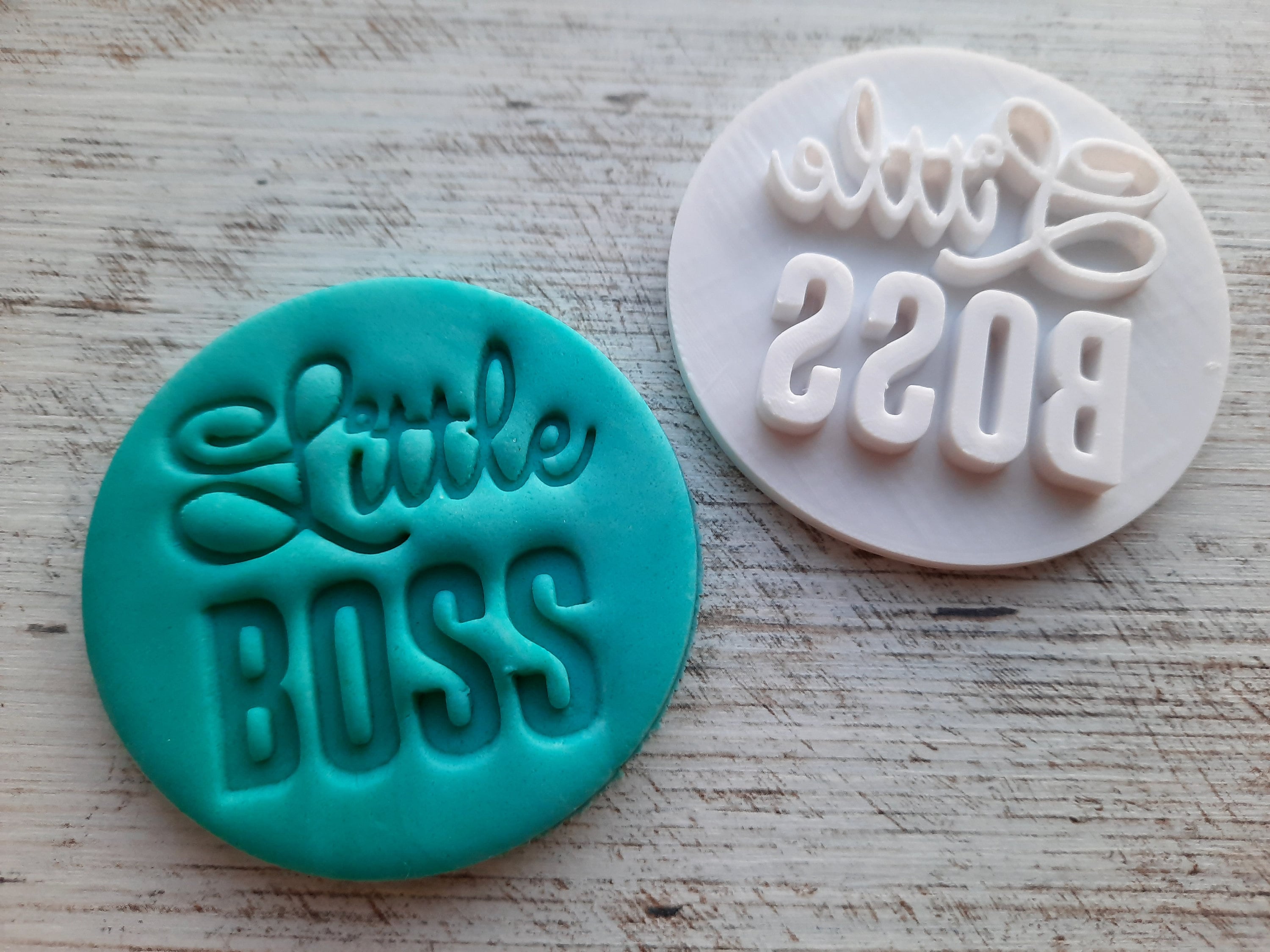 Baby Boss Cookie Stamp Embosser Set Little Boss Fondant Stamp - Etsy
