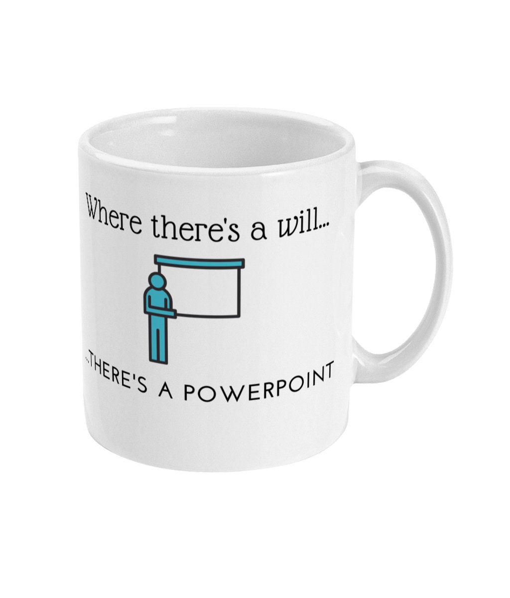 Funny Powerpoint Mug, Office Banter Gift, Workmate Gift, Secret Santa ...