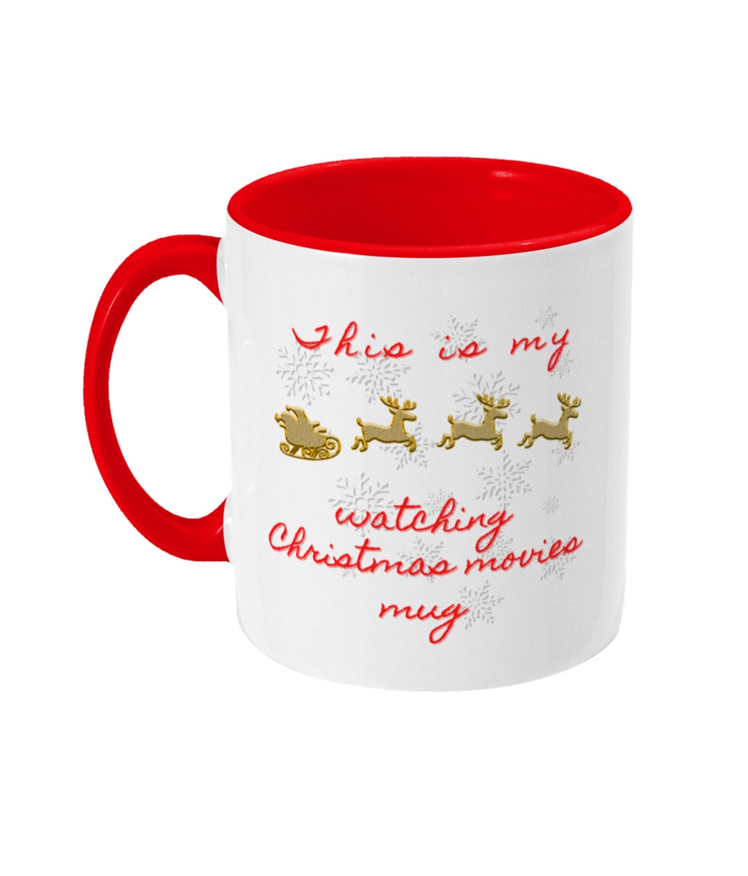 Christmas Movie Watching Mug, Countdown to Christmas Gift Mug, Excited ...