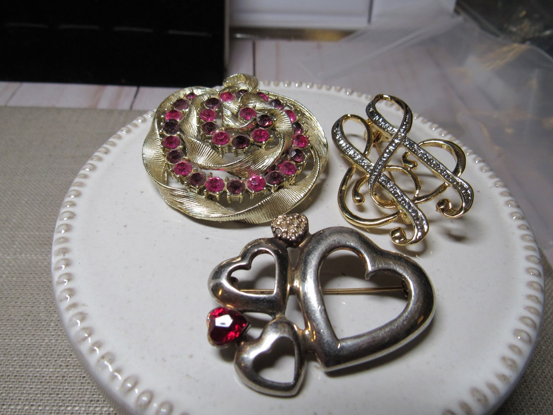 Various Broach Bundle, Pretty Broaches, Brooch Bundle, Costume Jewelry ...