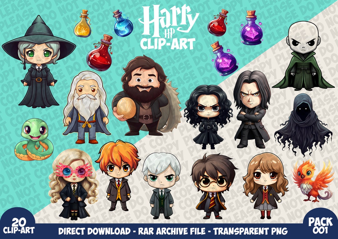 Little Wizard PNG - School of Magic - Sticker - Clipart - Cute - 20 HP ...