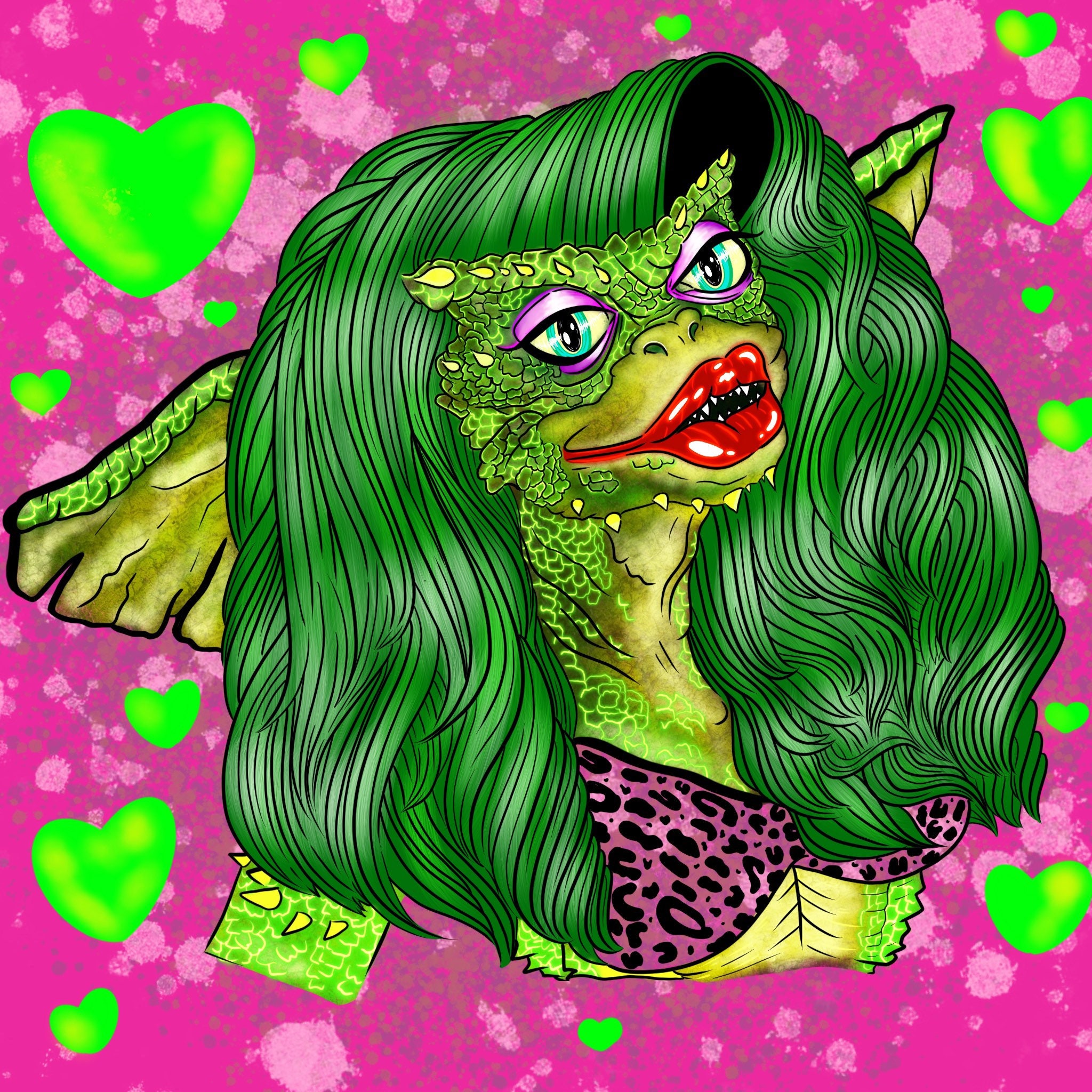 Greta Gremlins 2 different backgrounds | Etsy