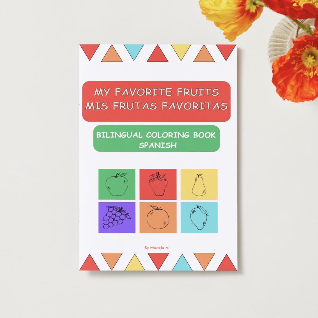 My Favorite Fruits /mis Frutas Favorites Bilingual Coloring Book ...