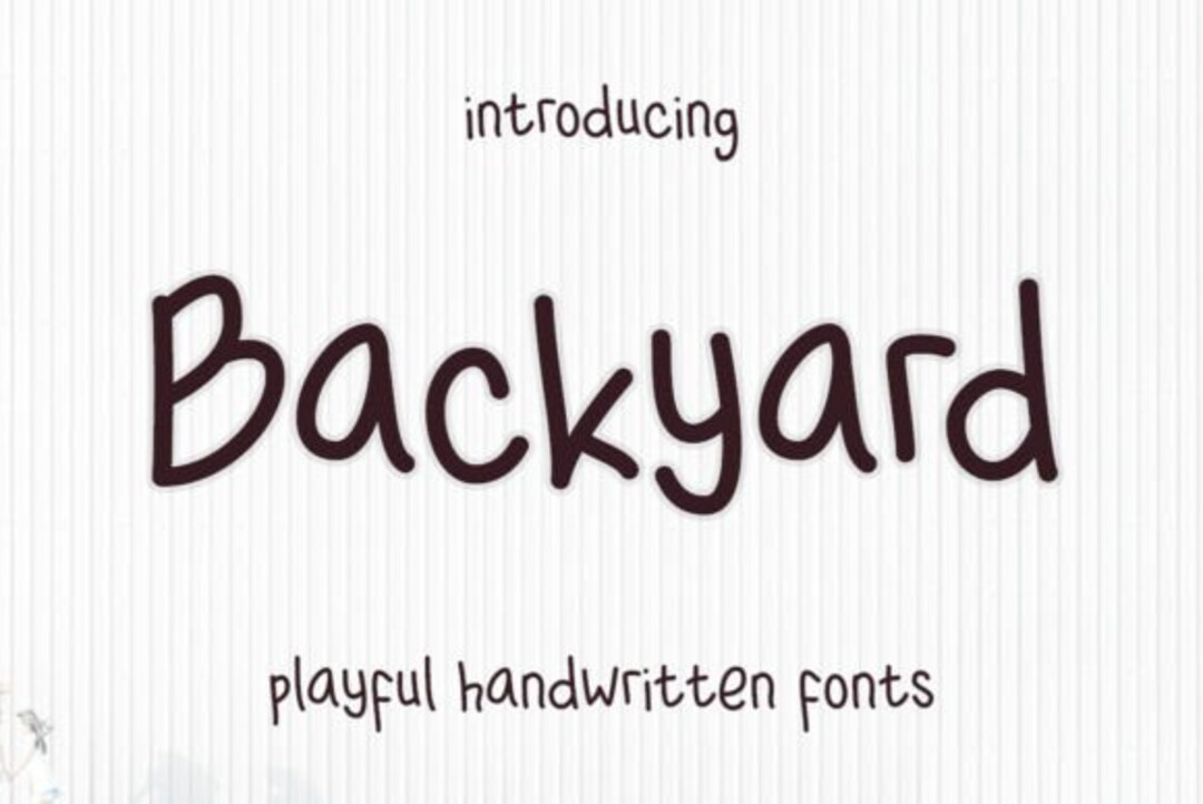 Backyard Font, Handwritten Script Font, Cricut Fonts, Calligraphy ...