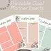 Printable Goal Planner Insert - Etsy