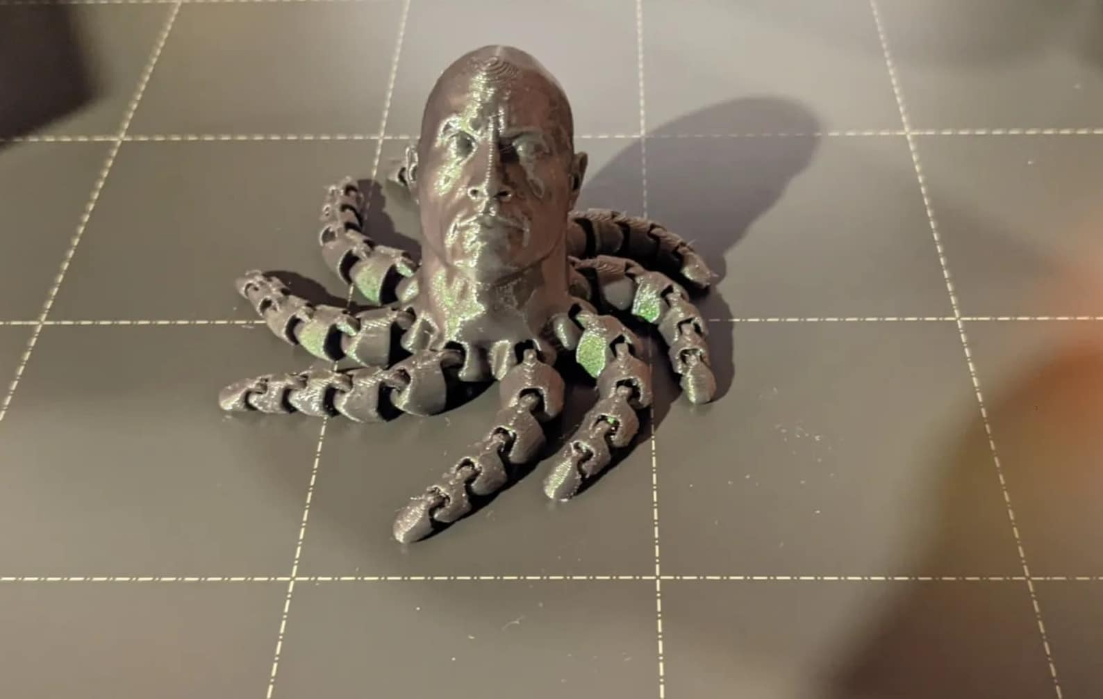 The Rock Octopus 3d Printed Articulated the Rocktopus 3D Print Fidget ...