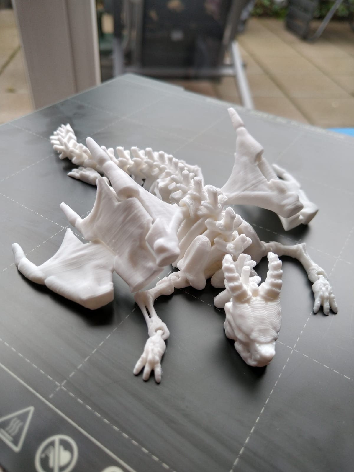 3d-geprinte Gearticuleerde Skeletdraak | Gearticuleerd Speelgoed ...