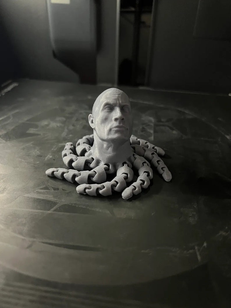 The Rock Octopus 3d Printed Articulated the Rocktopus 3D Print Fidget ...