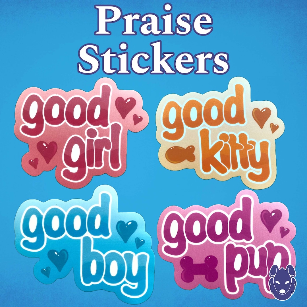 Praise Affirmation 3 Furry Praise Stickers - Etsy