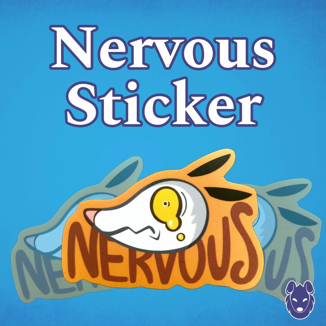 Nervous Sticker 3 Creature Vinyl Sticker - Etsy
