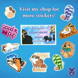 Maws/paws/tails/claws Stickers Matte Furry Stickers - Etsy
